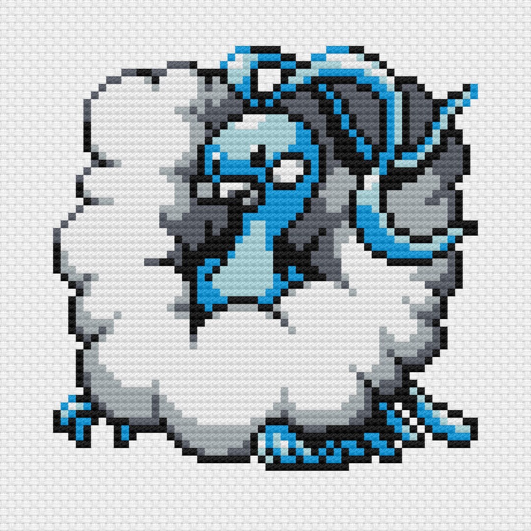 Altaria Cross Stitch Pattern PDF Instant Download Retro Sprite Switch ...