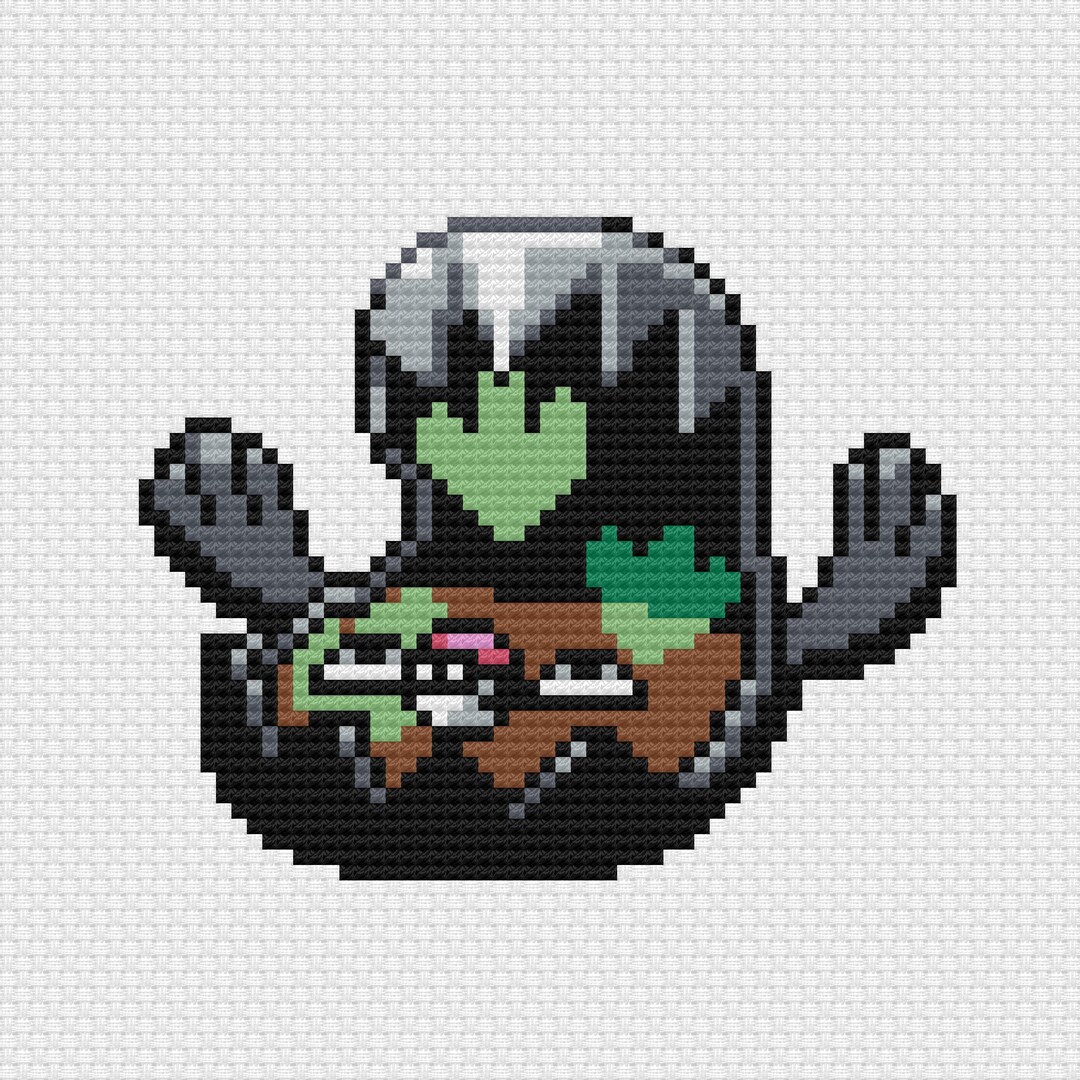 Galarian Stunfisk Cross Stitch Pattern: Retro Game Sprite (PDF Download ...
