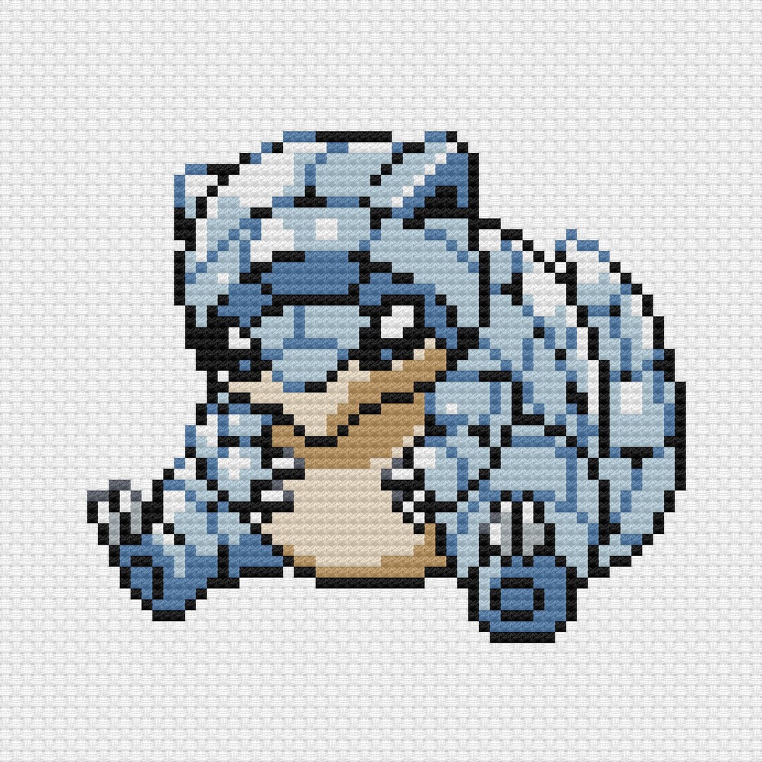 Alolan Sandshrew Cross Stitch Pattern: Retro Game Sprite (PDF Download ...