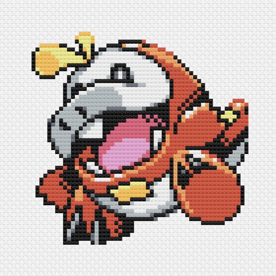 Fuecoco Cross Stitch Pattern PDF Instant Download Retro Sprite | Etsy ...