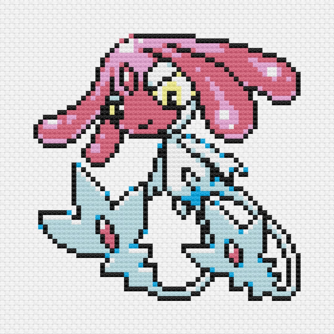 Mesprit Cross Stitch Pattern PDF Instant Download Retro Sprite Switch ...