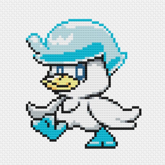 Quaxly Cross Stitch Pattern PDF Instant Download Retro Sprite - Etsy UK