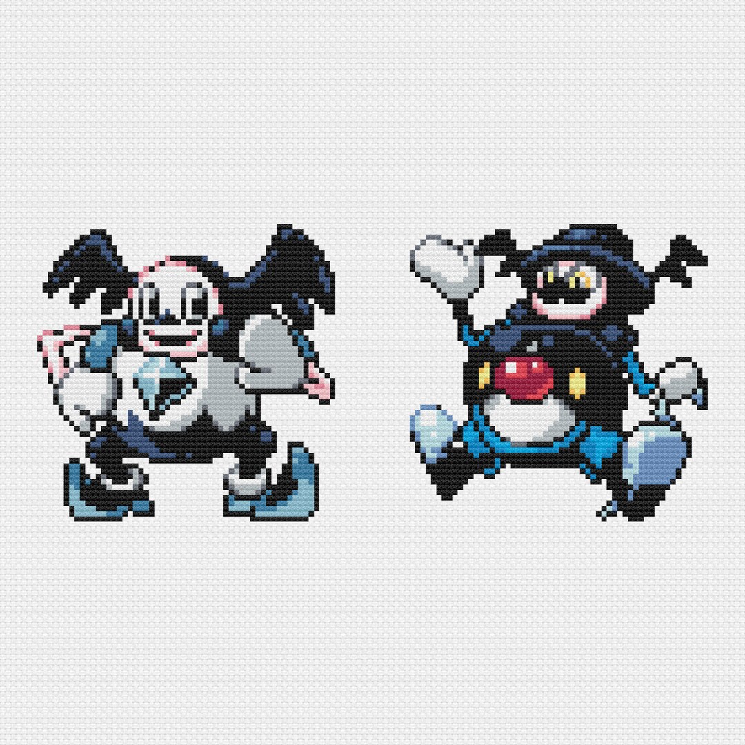 Mr Mime Mr Rime Cross Stitch Pattern PDF Instant Download Retro Sprite ...