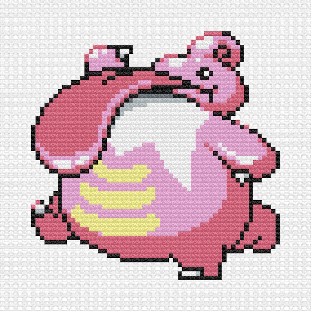 Lickilicky Crossstitch Pattern PDF Instant Download Retro - Etsy