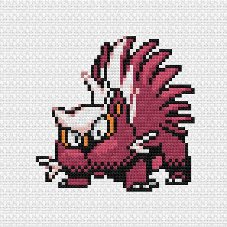 Stunky Cross Stitch Pattern: Retro Game Sprite (PDF Download) - Etsy