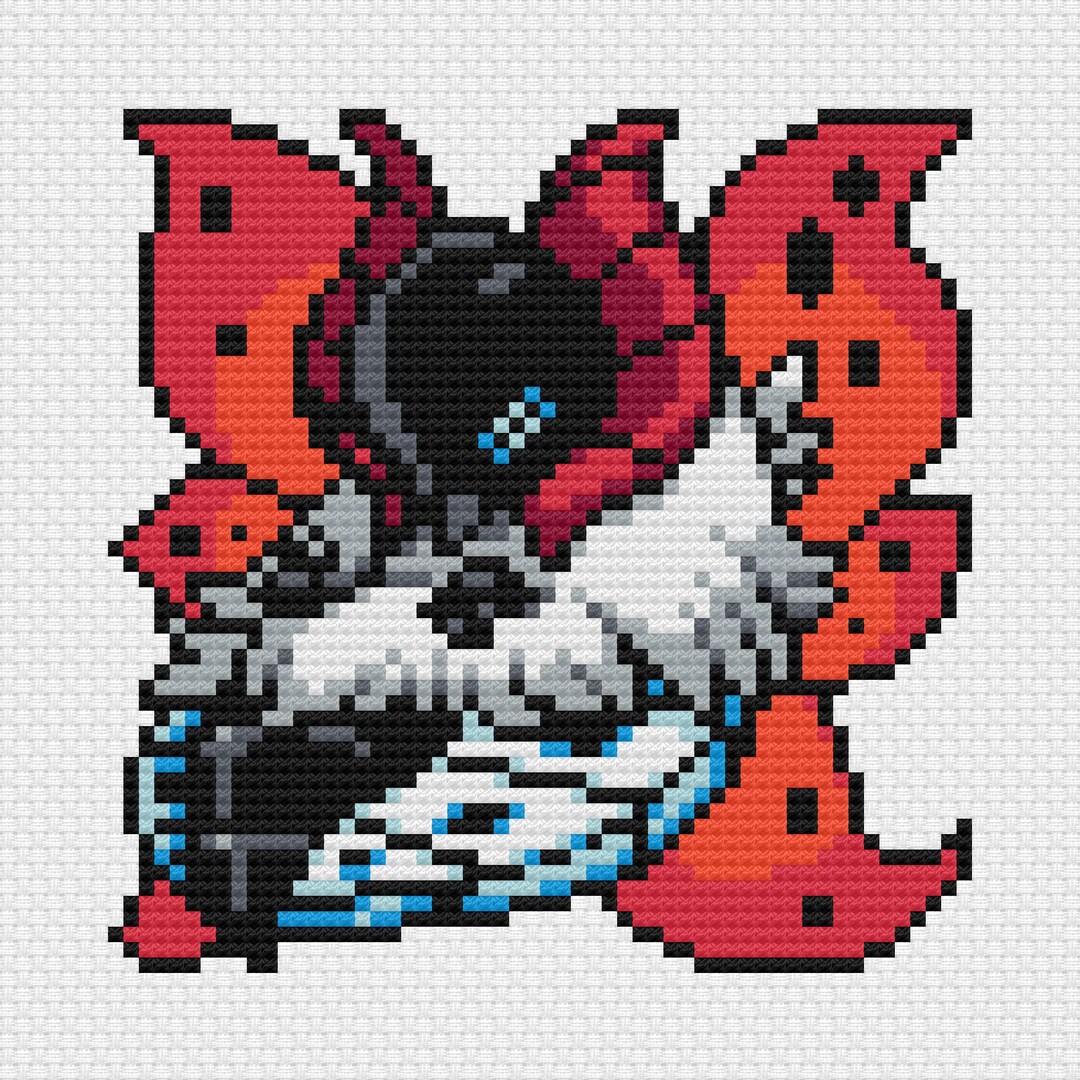 Volcarona Cross Stitch Pattern: Retro Game Sprite (PDF Download) - Etsy