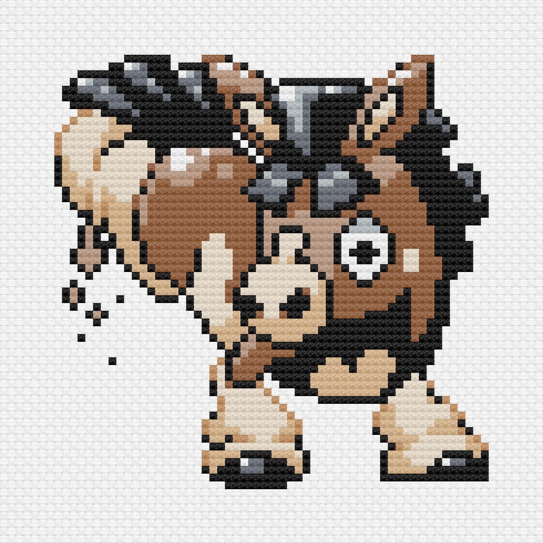 Mudbray Cross Stitch Pattern PDF Instant Download Retro Sprite Switch ...
