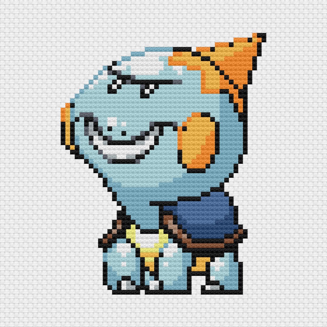 Chewtle Cross Stitch Pattern PDF Instant Download Retro Sprite Switch ...