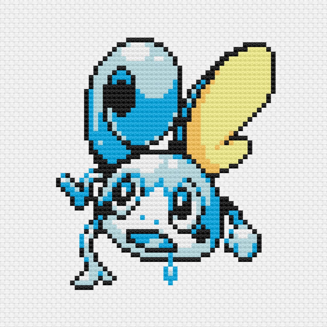 Sobble Cross Stitch Pattern PDF Instant Download Retro Sprite Switch ...
