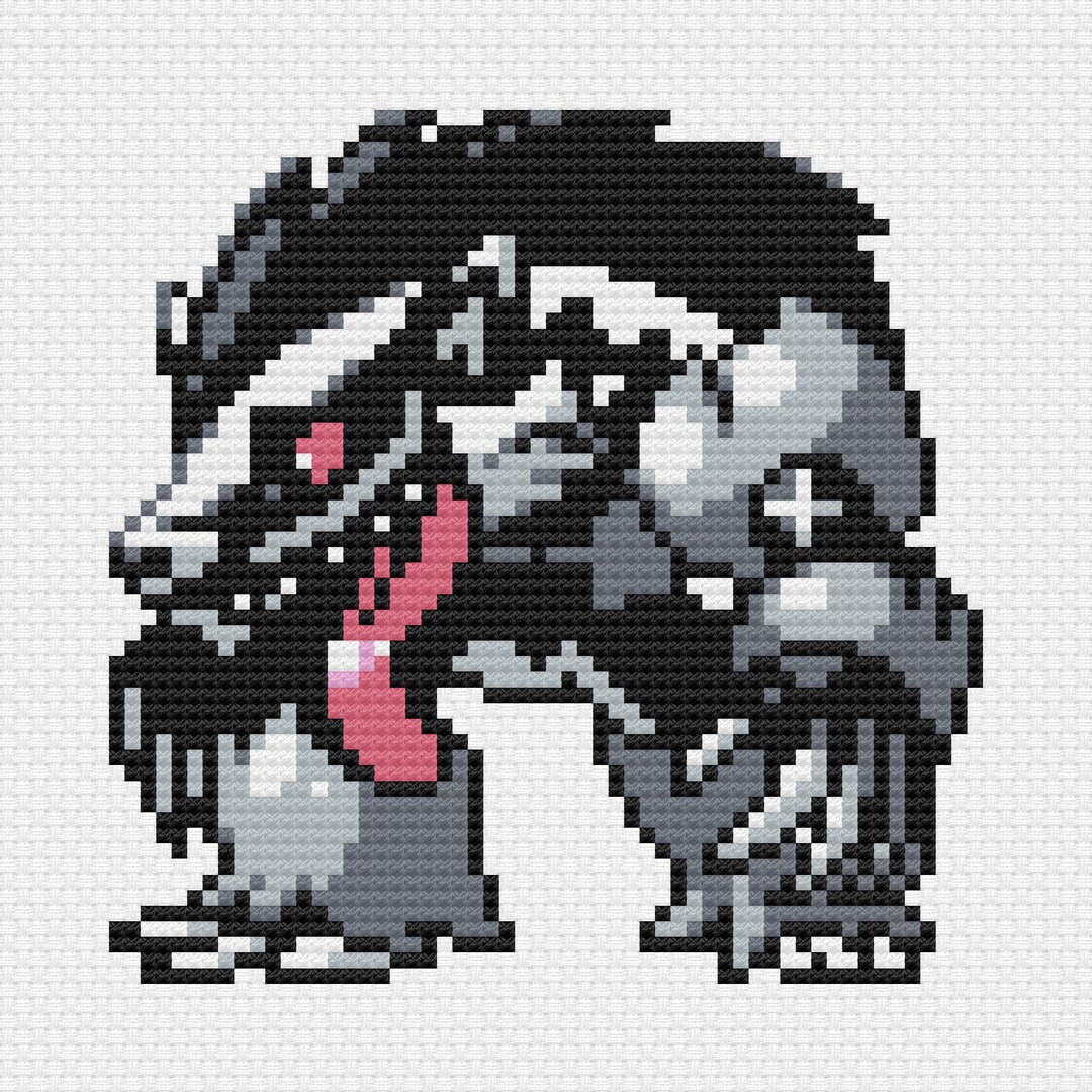 Obstagoon Cross Stitch Pattern PDF Instant Download Retro Sprite Switch ...