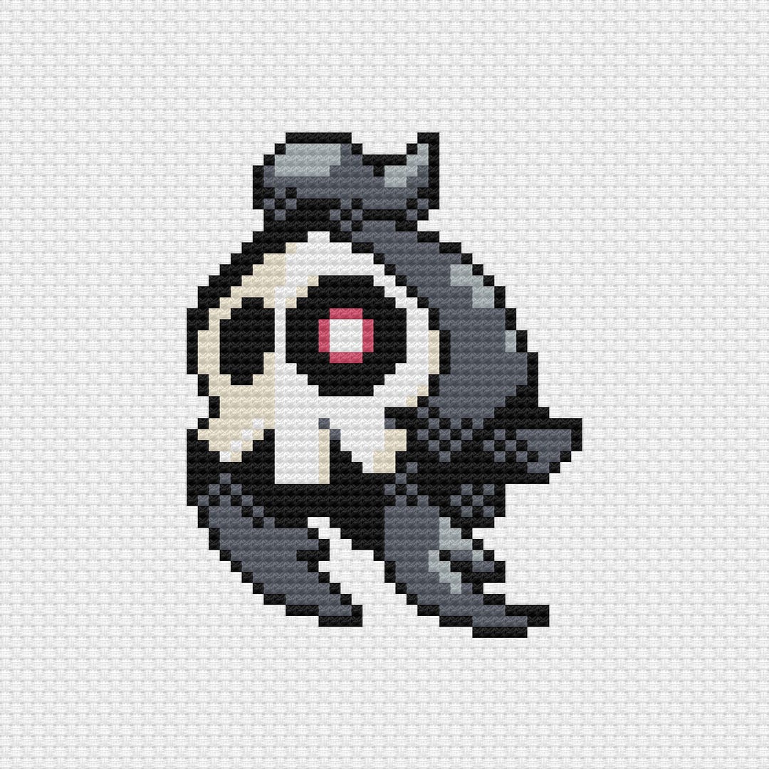 Duskull Cross Stitch Pattern: Retro Game Sprite (PDF Download - Etsy