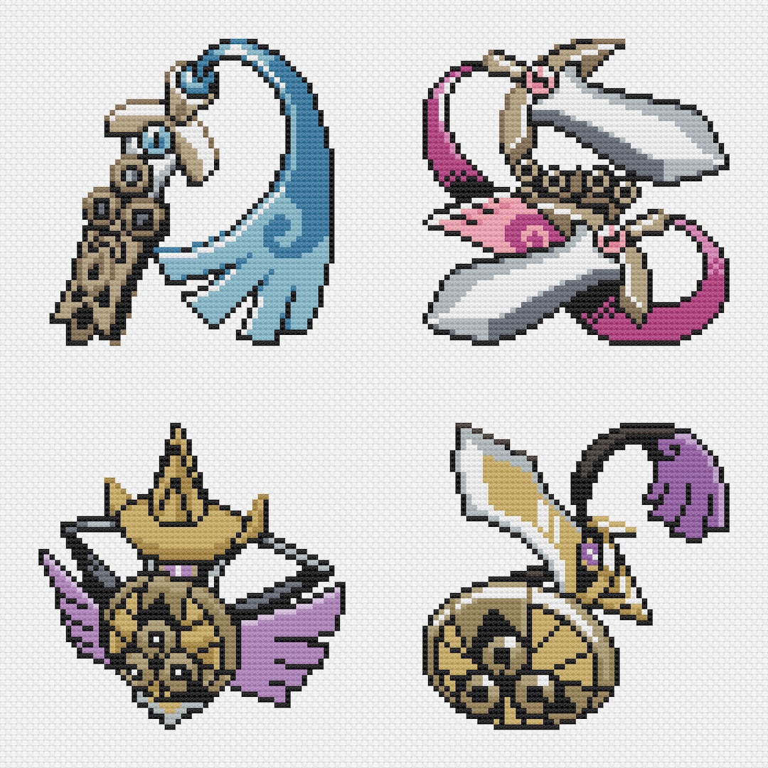 Honedge Aegislash Cross Stitch Patterns PDF Instant Download Retro ...