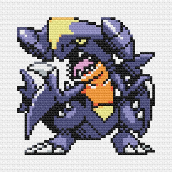 Garchomp Pixel Art - Etsy