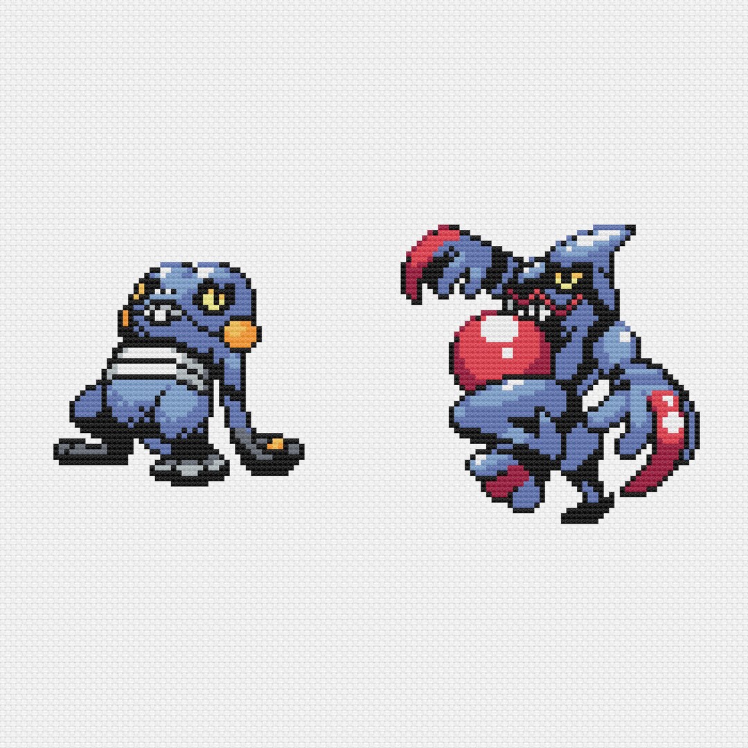 Croagunk Toxicroak Cross Stitch Patterns PDF Instant Download Retro ...