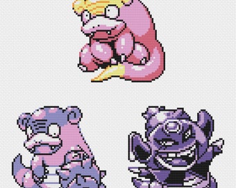 Slowpoke Pixel Art - Etsy
