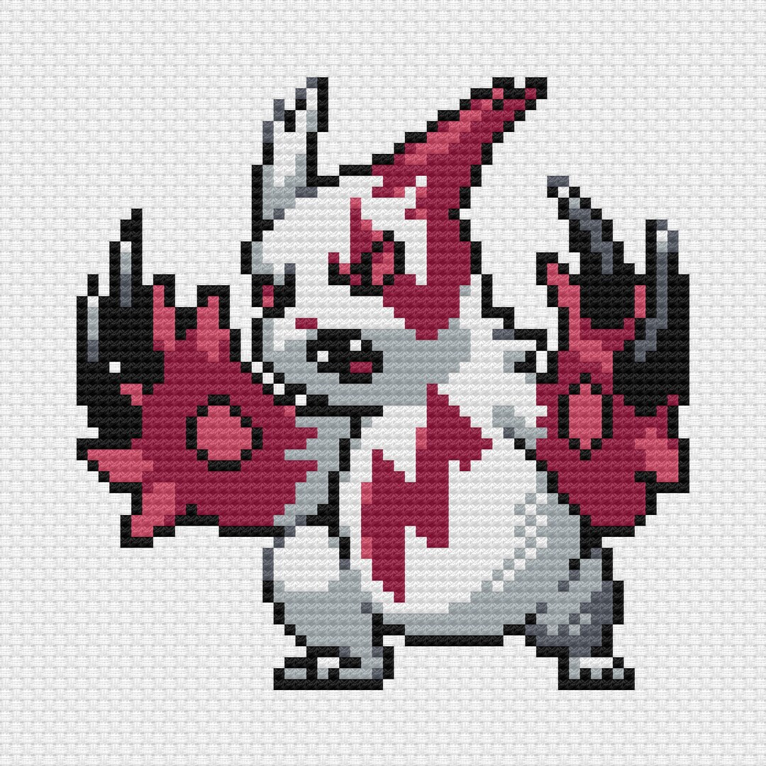 Zangoose Cross Stitch Pattern PDF Instant Download Retro Sprite Switch ...