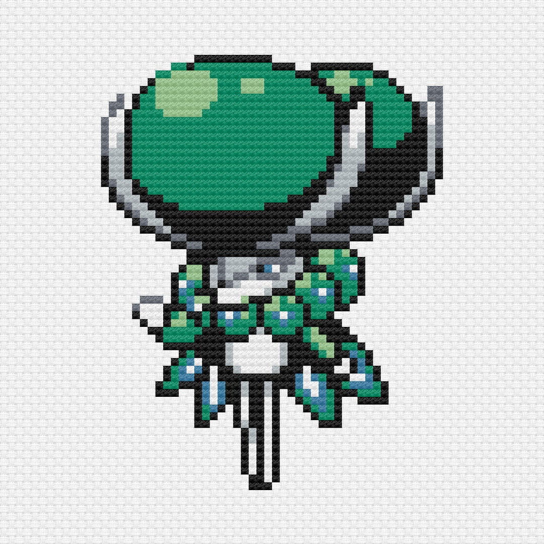 Calyrex Cross Stitch Pattern PDF Instant Download Retro Sprite Switch ...