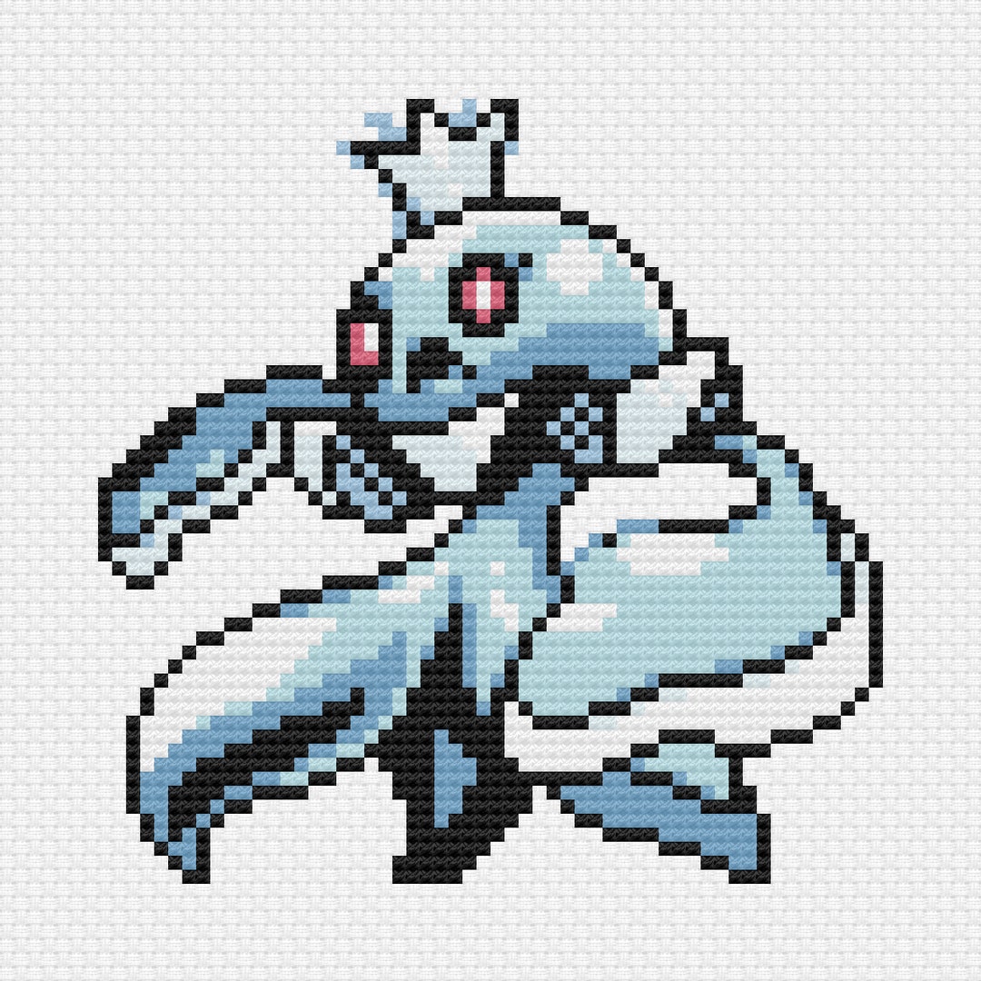 Frillish Cross Stitch Pattern PDF Instant Download Retro Sprite Switch ...