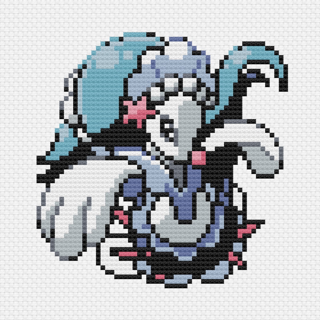 Primarina Cross Stitch Pattern PDF Instant Download Retro Sprite Switch ...