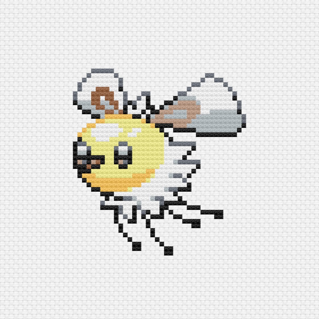 Cutiefly Cross Stitch Pattern PDF Instant Download Retro Sprite Switch ...