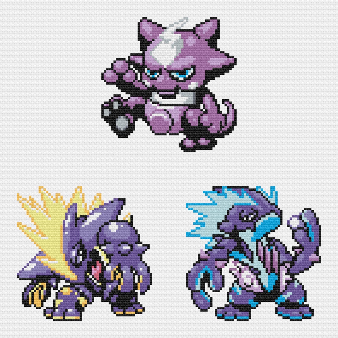 Toxel Toxtricity Cross Stitch Patterns PDF Instant Download Retro ...