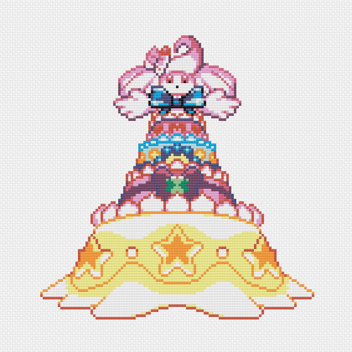 Gigantamax Alcremie Cross Stitch Pattern, Retro Game Sprite (PDF ...