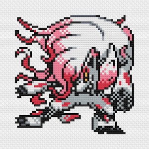 Hisuian Zoroark Cross Stitch Pattern PDF Instant Download Retro Sprite ...