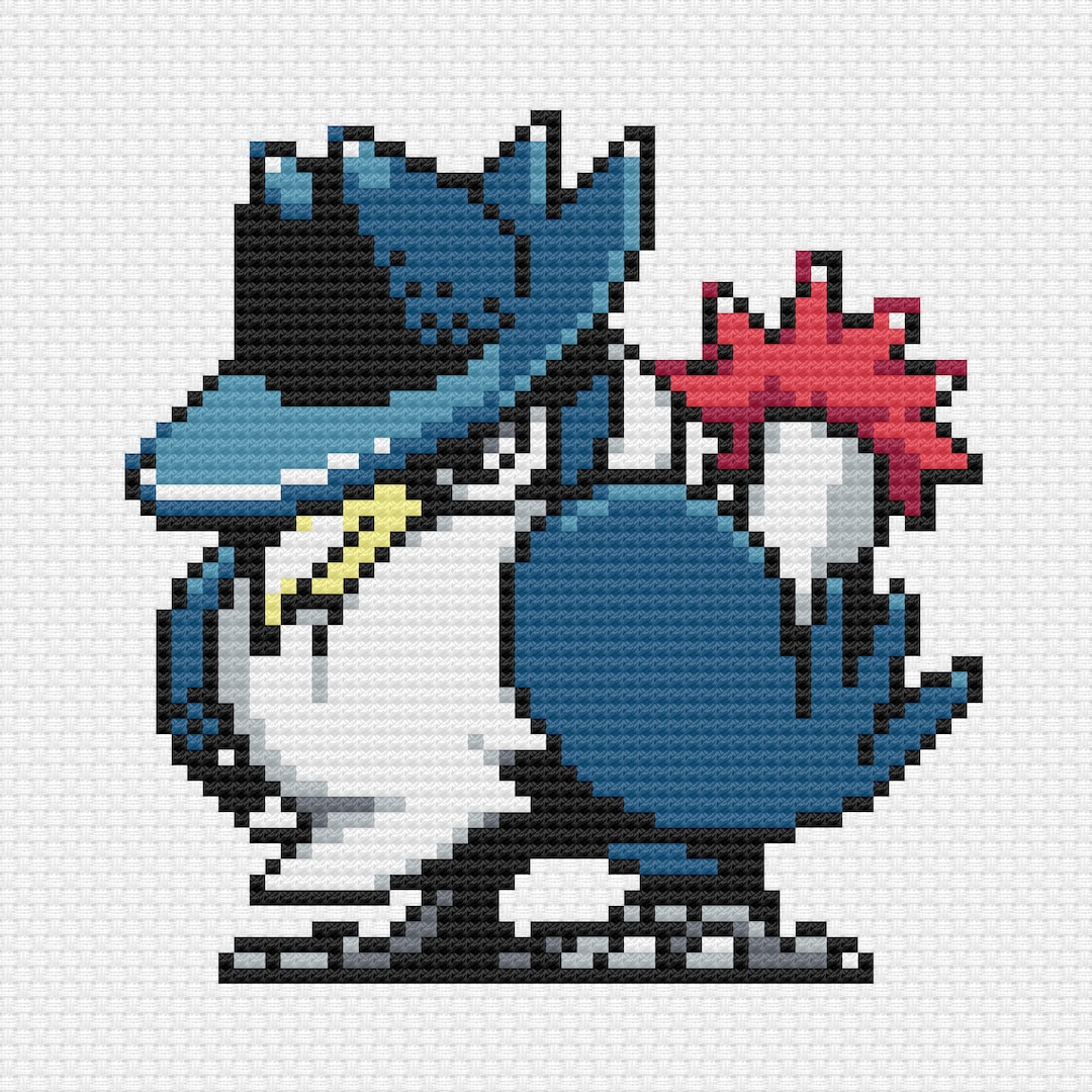 Honchkrow Cross Stitch Pattern PDF Instant Download Retro Sprite Switch ...