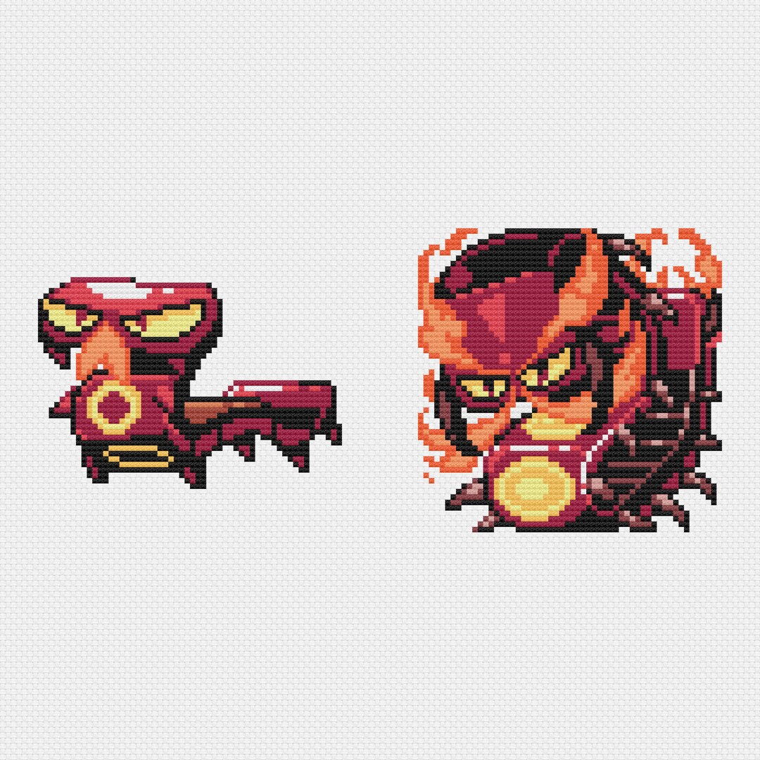 Sizzlipede Centiskorch Cross Stitch Pattern PDF Instant Download Retro ...