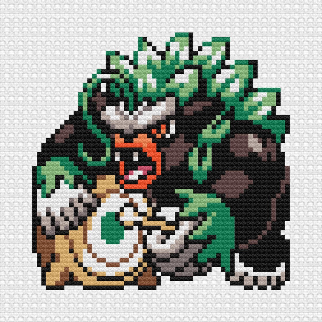 Rillaboom Cross Stitch Pattern PDF Instant Download Retro Sprite Switch ...