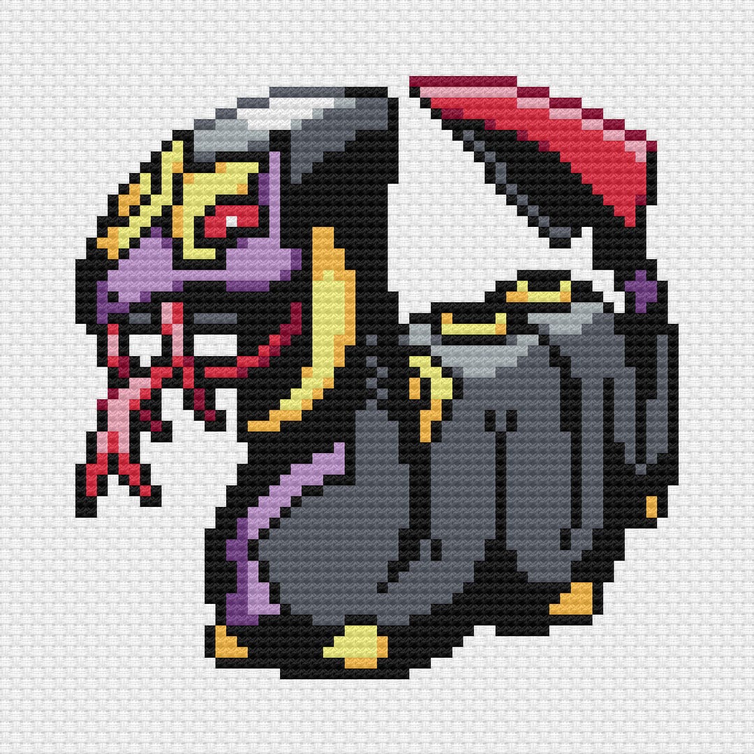 Seviper Cross Stitch Pattern: Retro Game Sprite (PDF Download) - Etsy