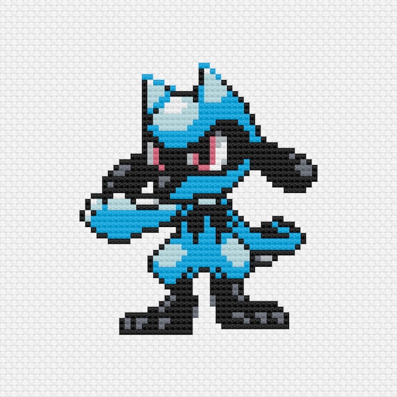 Mega Lucario Pixel Art