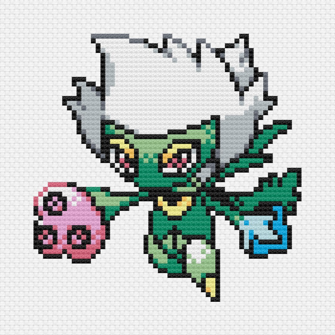 Roserade Cross Stitch Pattern PDF Instant Download Retro Sprite Switch ...