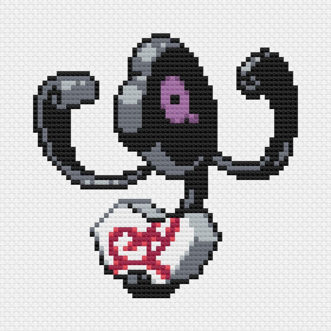 Yamask Cross Stitch Pattern PDF Instant Download Retro Sprite - Etsy