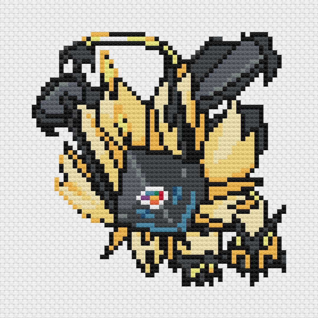 Dusk Mane Necrozma Cross Stitch Pattern PDF Instant Download Retro ...