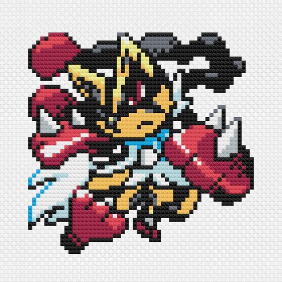 Lucario Pixel Art Easy