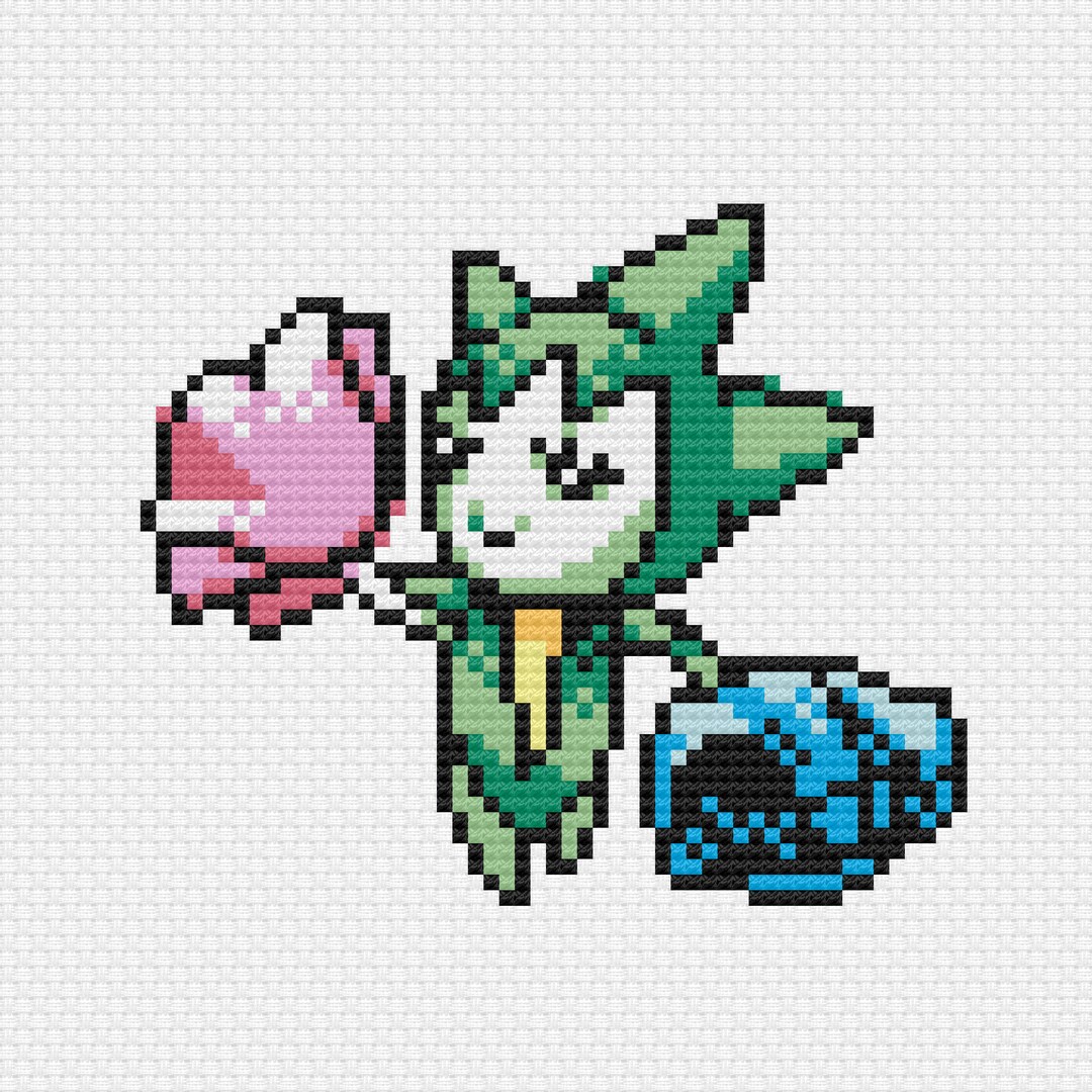 Roselia Cross Stitch Pattern PDF Instant Download Retro Sprite Switch ...