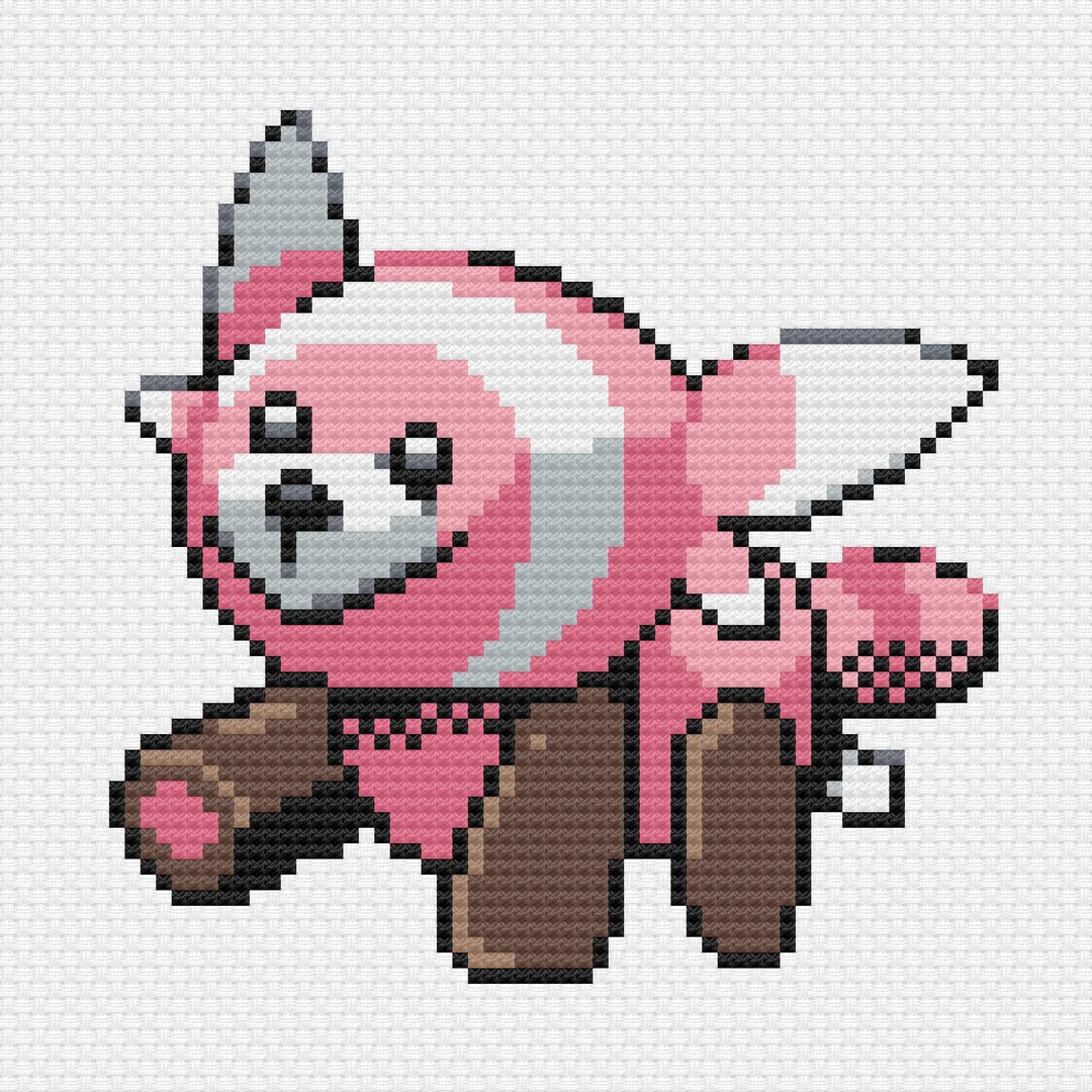 Stufful Cross Stitch Pattern PDF Instant Download Retro Sprite Switch ...