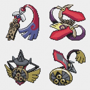 Honedge Aegislash Cross Stitch Patterns PDF Instant Download Retro ...