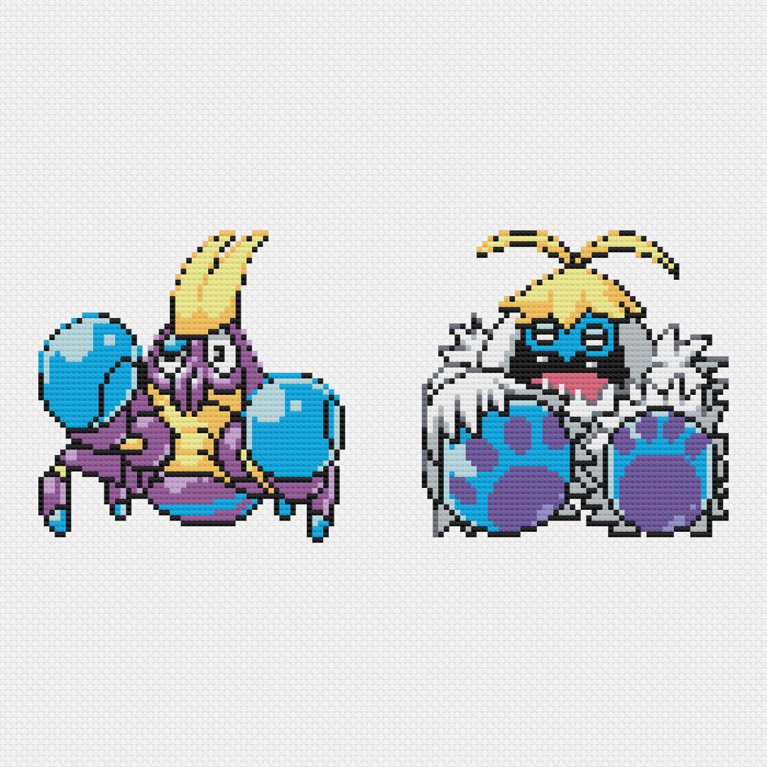 Crabrawler Crabominable Cross Stitch Pattern PDF Instant Download Retro ...