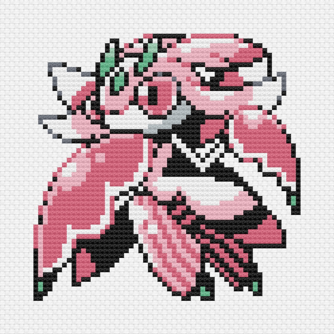 Lurantis Cross Stitch Pattern PDF Instant Download Retro Sprite Switch ...