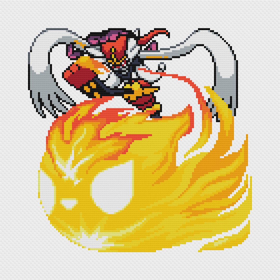 Gigantamax Cinderace Cross Stitch Pattern: Retro Game Sprite (PDF ...