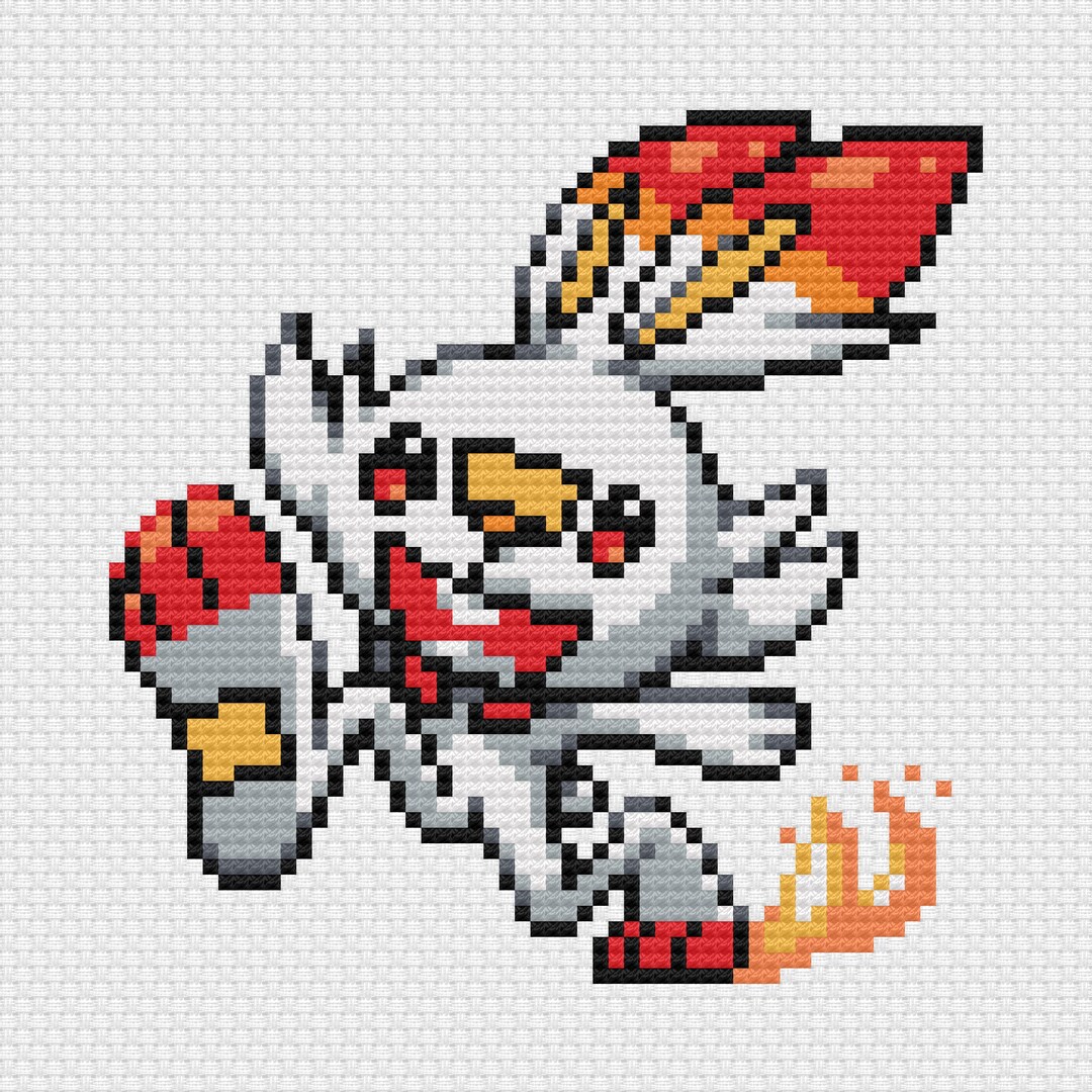 Scorbunny Cross Stitch Pattern: Retro Game Sprite (PDF Download) - Etsy