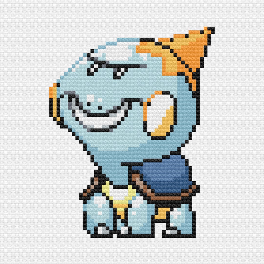 Chewtle Cross Stitch Pattern PDF Instant Download Retro Sprite Switch ...