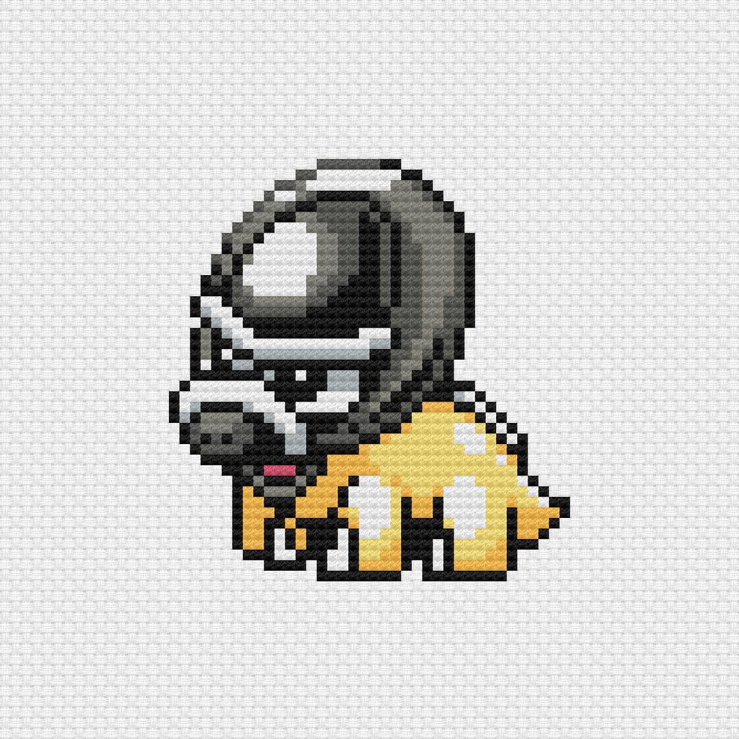 Shieldon Cross Stitch Pattern: Retro Game Sprite (PDF Download) - Etsy