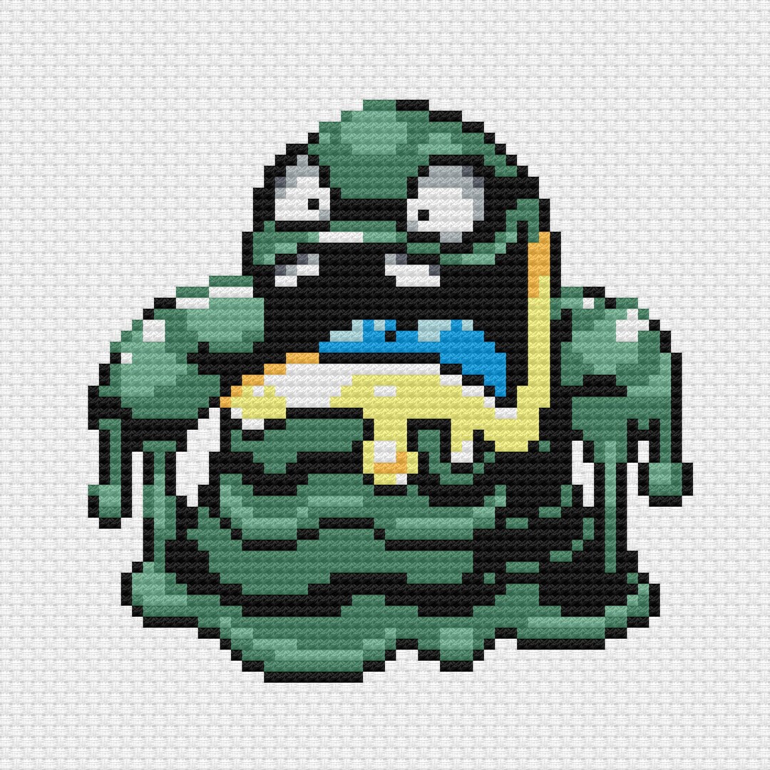 Alolan Grimer Cross Stitch Pattern: Retro Game Sprite (PDF Download) - Etsy