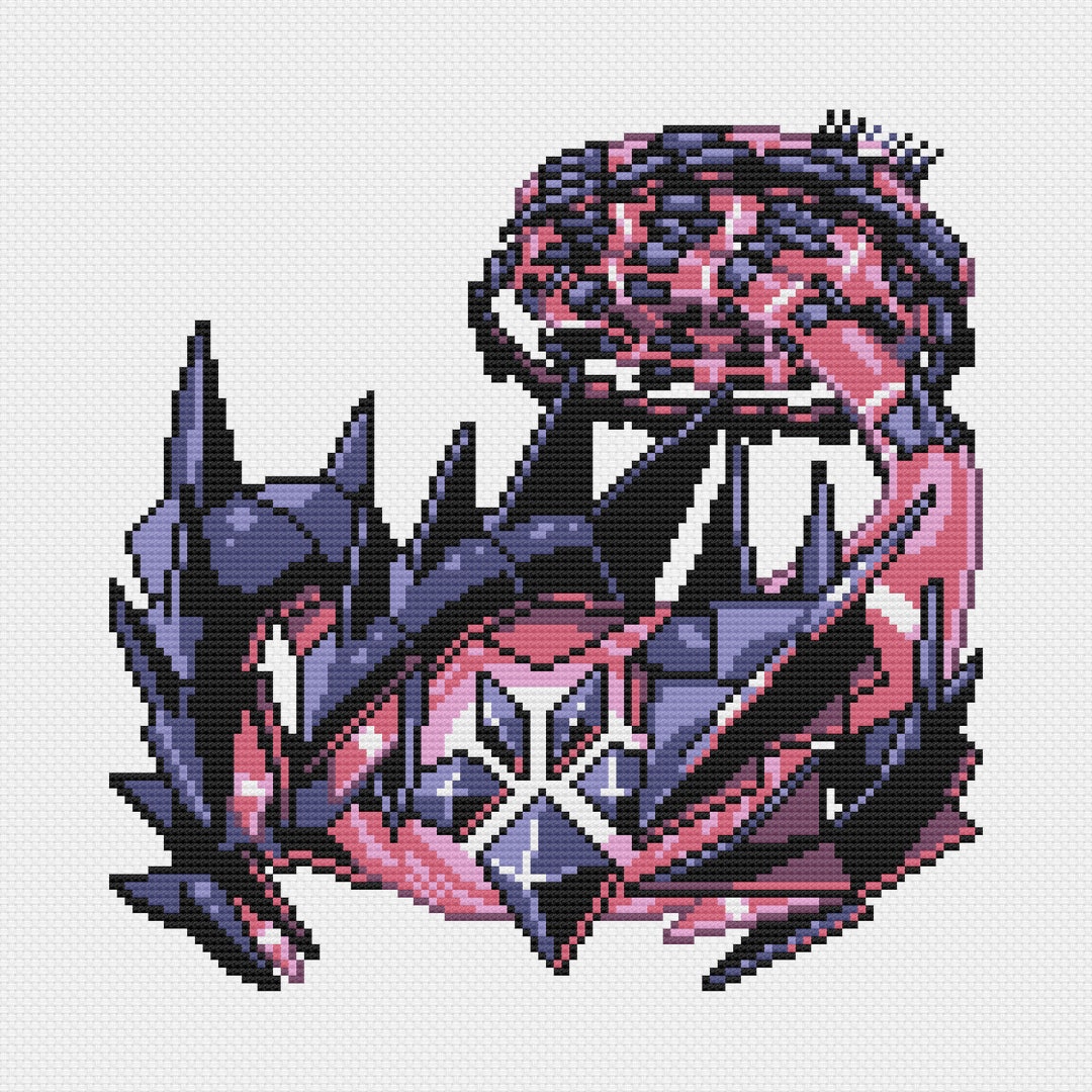 Gigantimax Eternatus Cross Stitch Pattern PDF Instant Download Retro ...