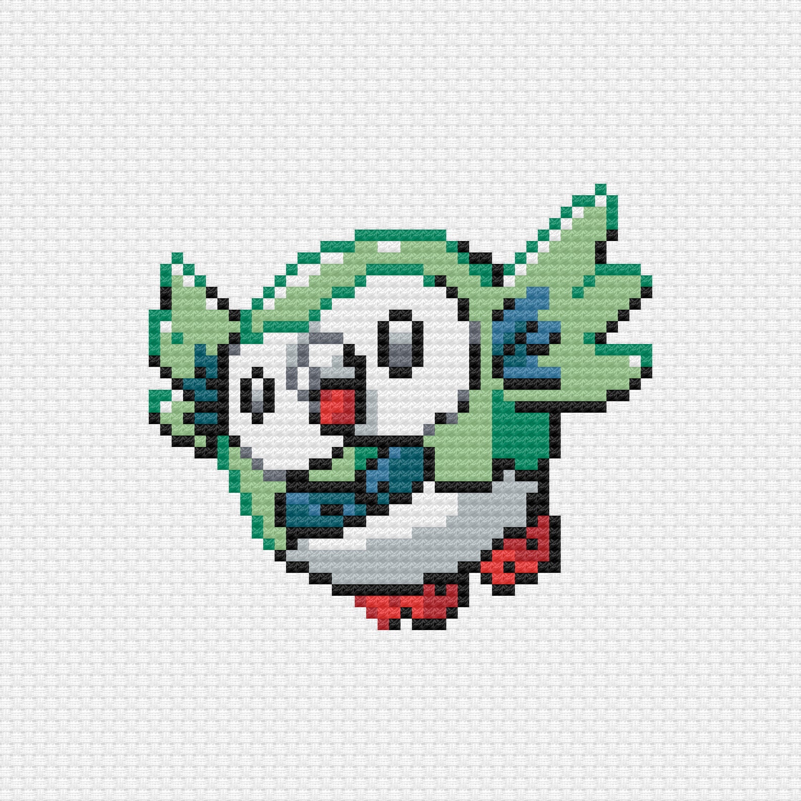 Rowlet Cross Stitch Pattern PDF Instant Download Retro Sprite - Etsy