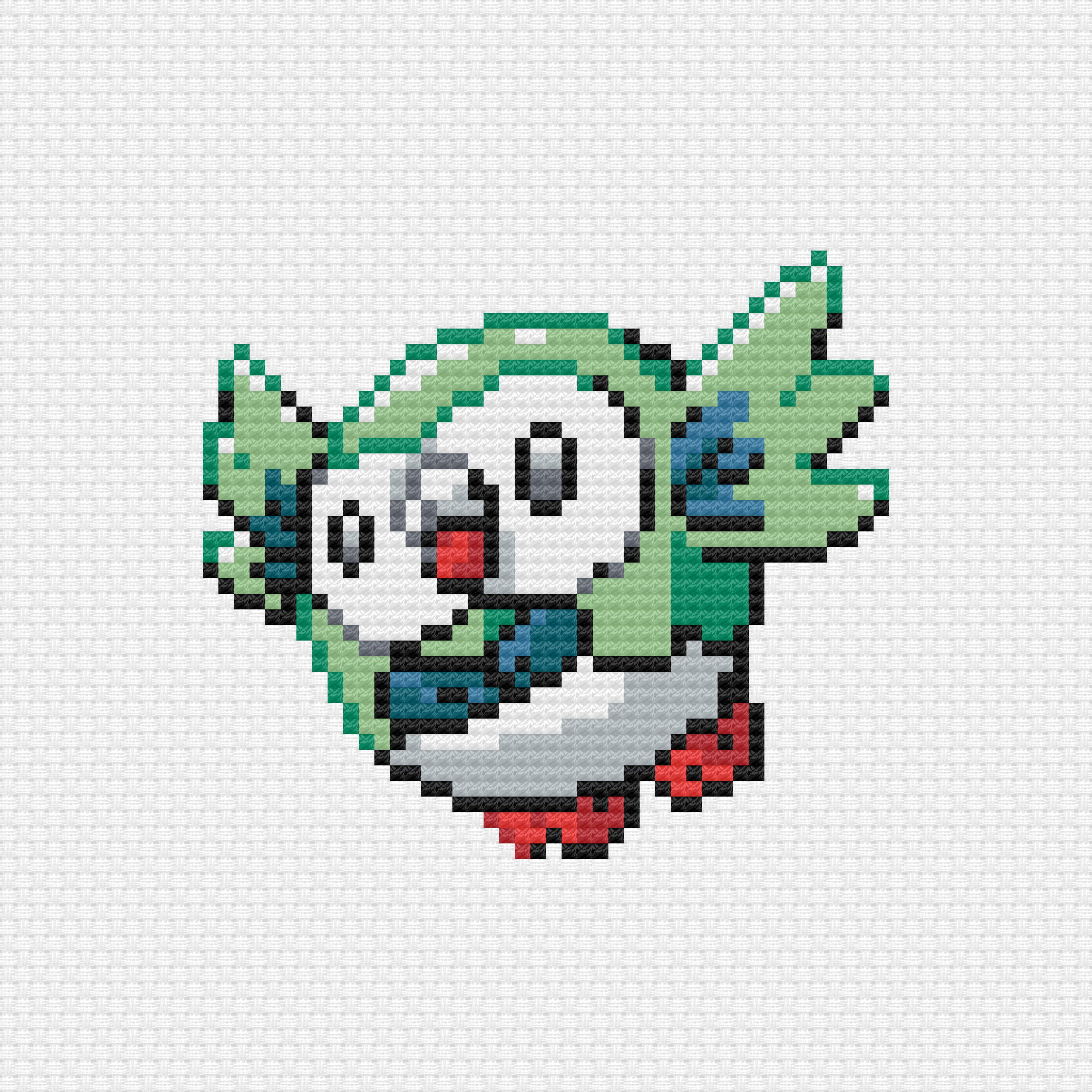 Rowlet Cross Stitch Pattern PDF Instant Download Retro Sprite | Etsy