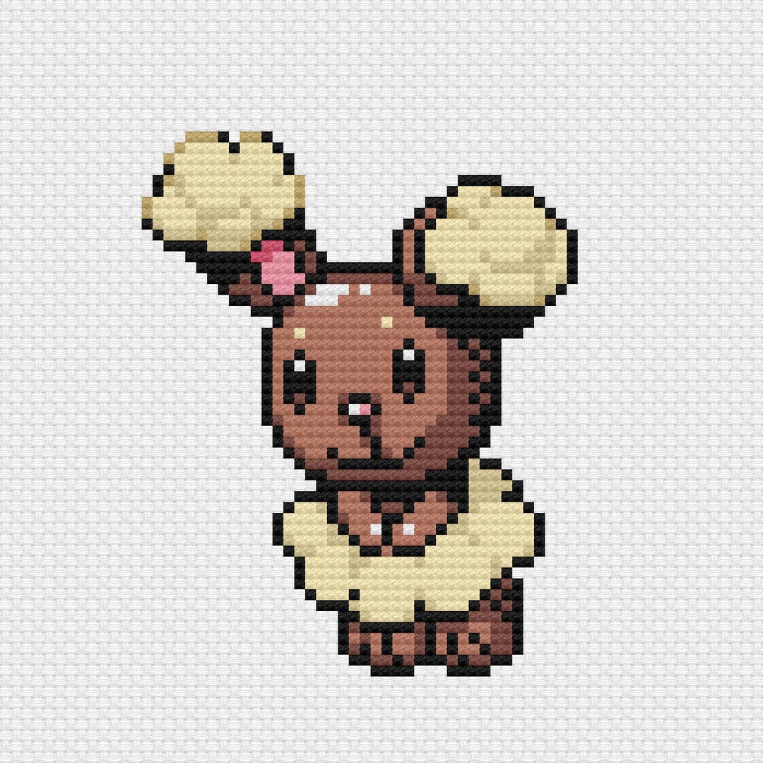 Buneary Cross Stitch Pattern PDF Instant Download Retro Sprite Switch ...